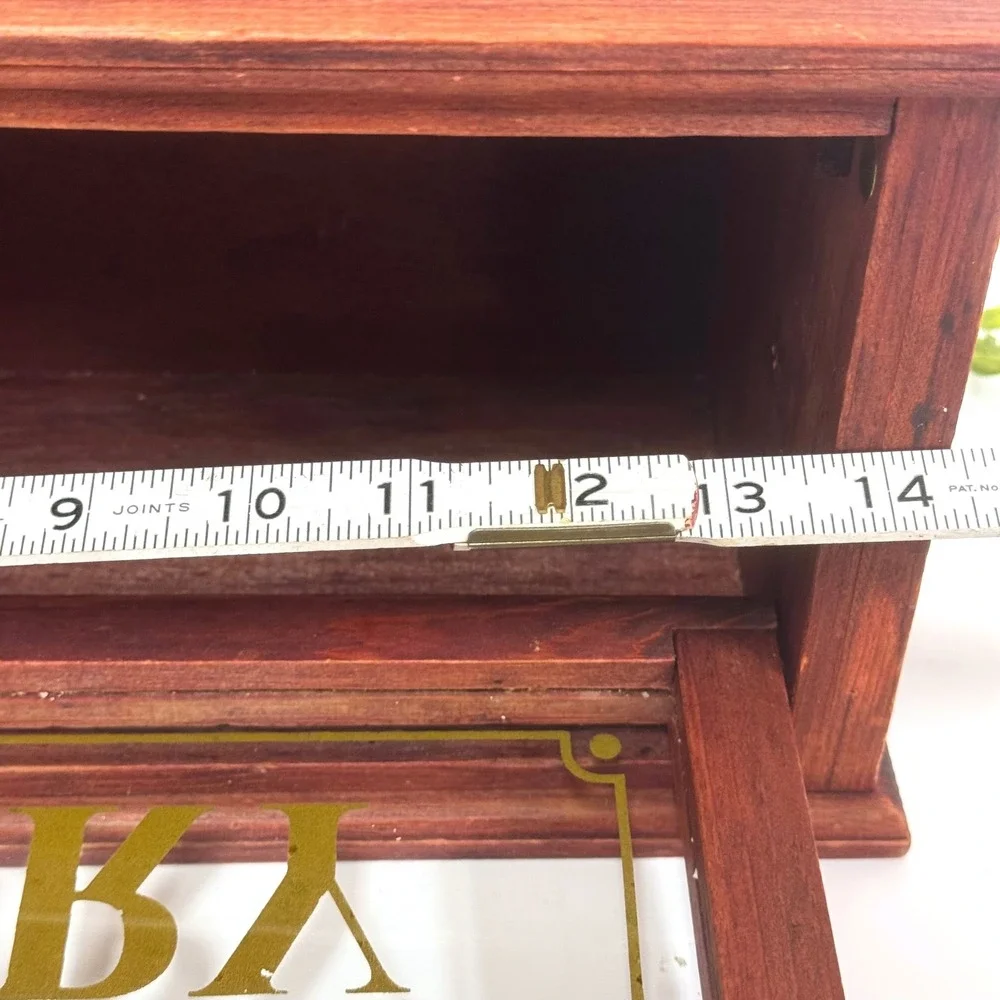 Quane Design | Kitchen | Vintage Wood Bread Box Bakery Glass Front ...
